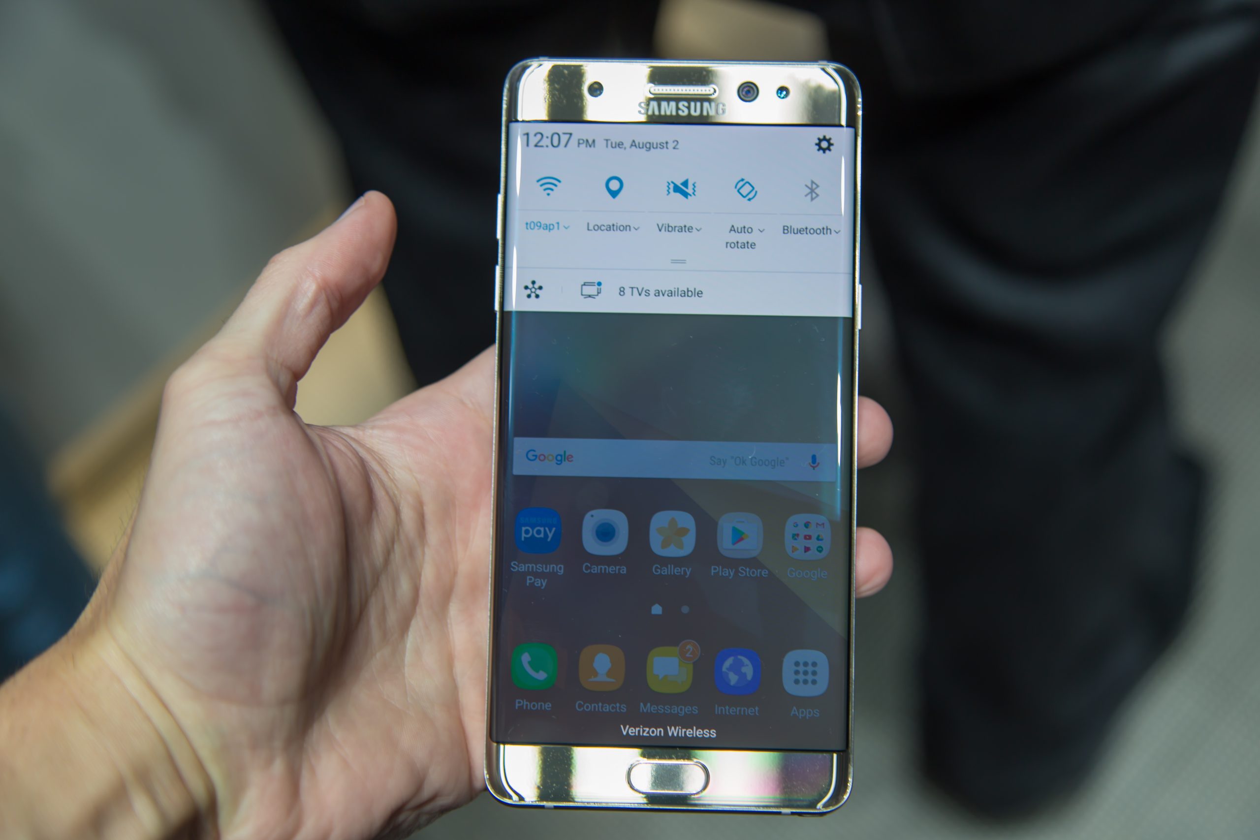 Galaxy Note 7 hands-on: Samsung goes full sci-fi with an iris scanner ...