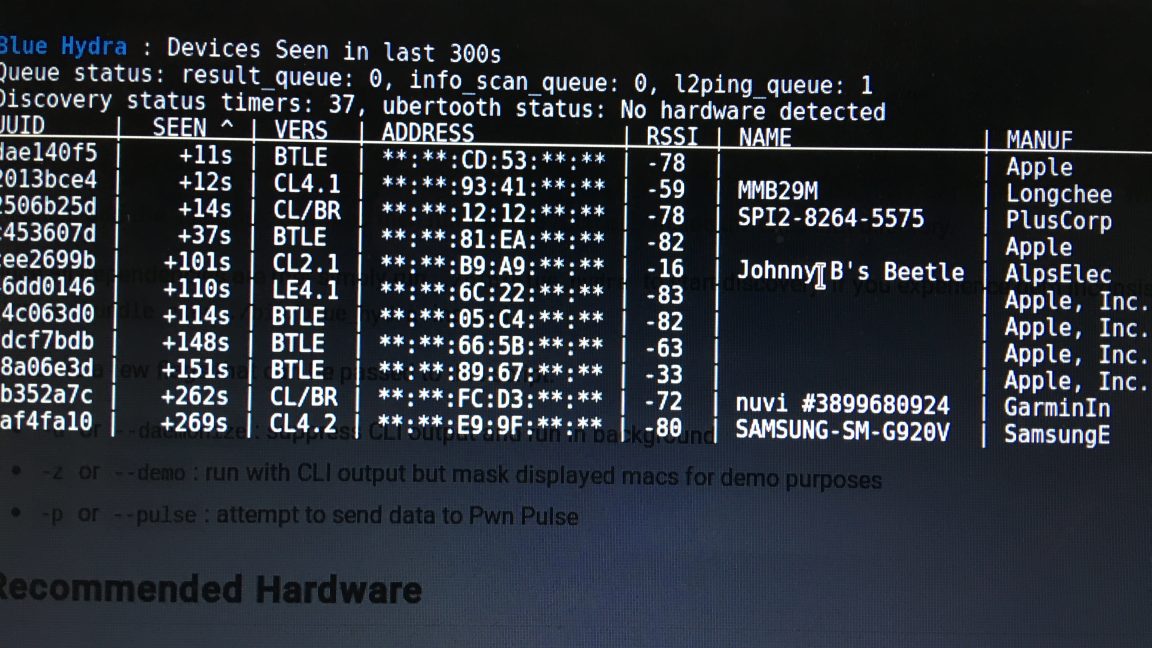 Hands-on: Blue Hydra can expose the all-too-unhidden world of Bluetooth ...