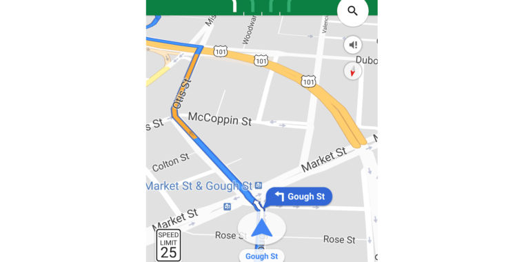 Google Maps will finally show how much you’re speeding | Ars Technica