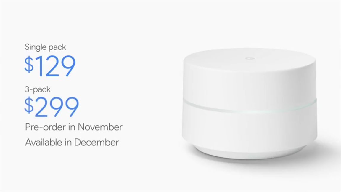 Google Wifi launches today for $129 - Ars Technica