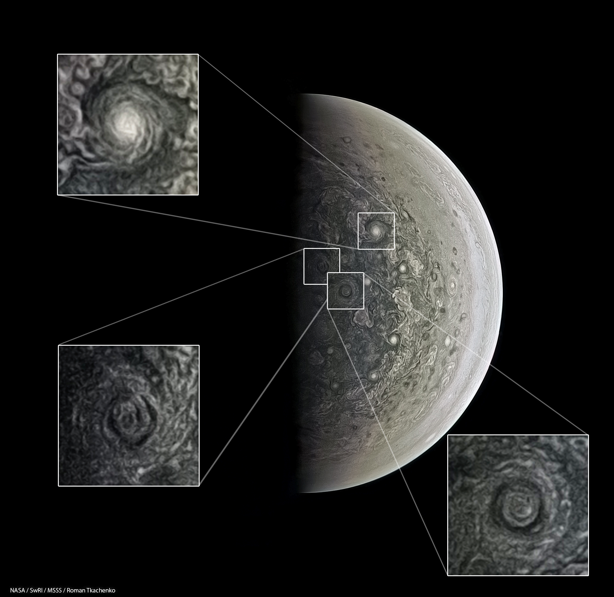Scientists find a storm on Jupiter that towers above the planet’s pole ...