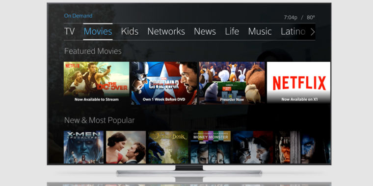 Netflix Arrives On Comcast TV Boxes Won t Be Exempt From Data Cap Ars Technica