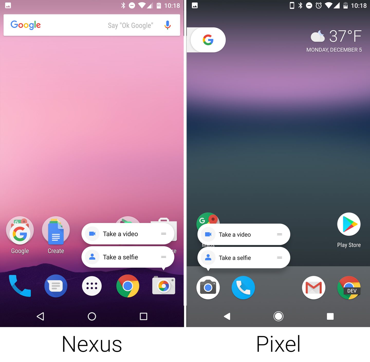 Android 7.1.1 in pictures: Nexus versus Pixel - Ars Technica