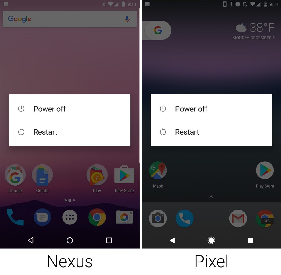 Android 7.1.1 in pictures: Nexus versus Pixel - Ars Technica