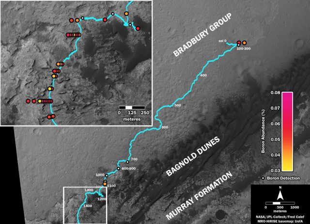 Curiosity finds tantalizing clues as it ascends Martian mountain - Ars ...