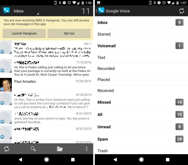 Google Voice gets its first big update in five years, adds new UI and ...