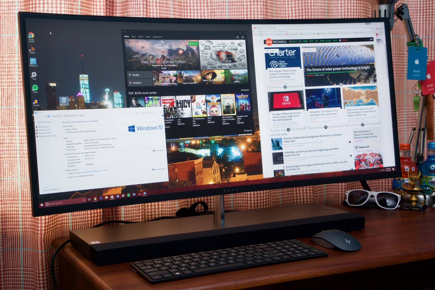 Huge, curved, fast, and loud: HP’s 34-inch Envy all-in-one reviewed ...