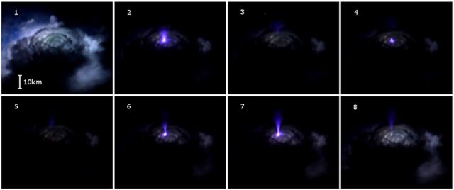 A Danish astronaut has captured the best-ever images of rare blue ...