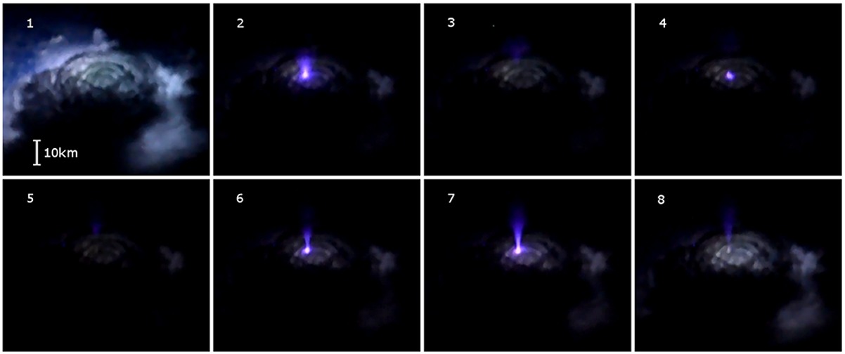 A Danish astronaut has captured the best-ever images of rare blue ...