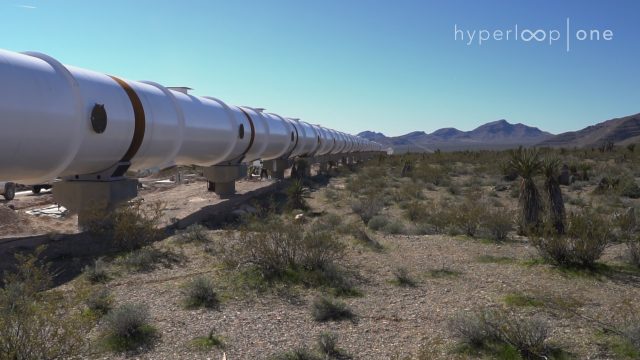 Photos of the 11ft-diameter Hyperloop test track under construction in ...