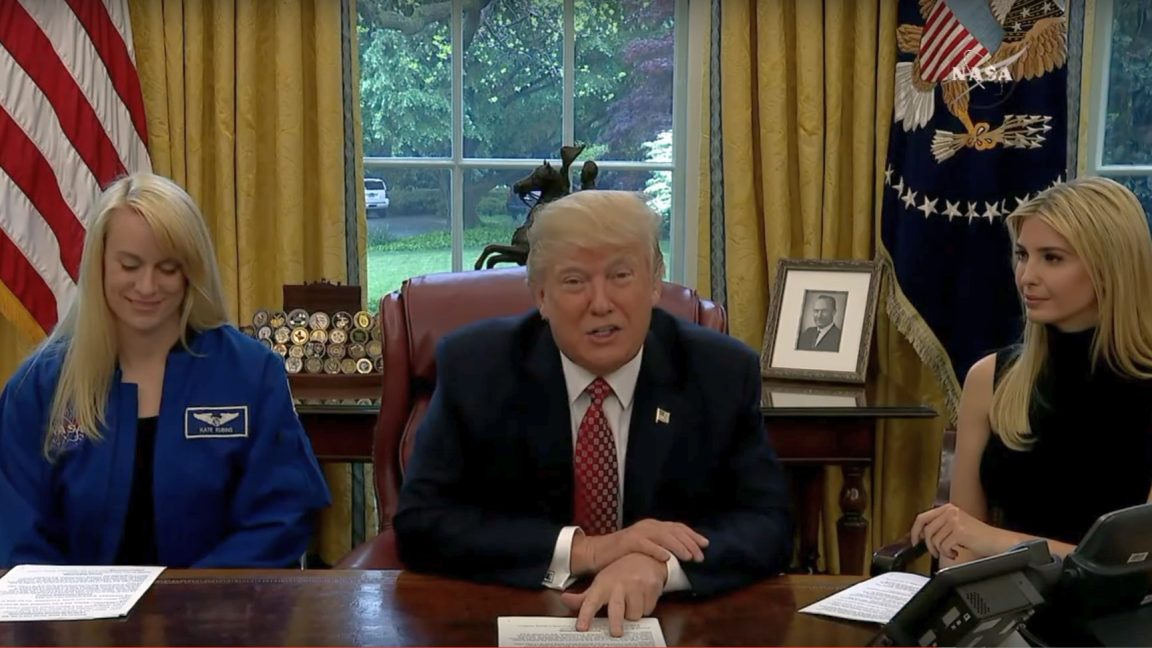 President Trump quips about sending humans to Mars in his first term ...