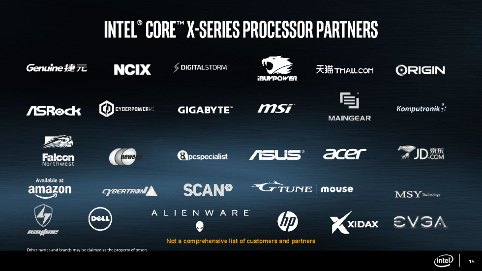 Intel unveils X-series platform: Up to 18 cores and 36 threads, from ...