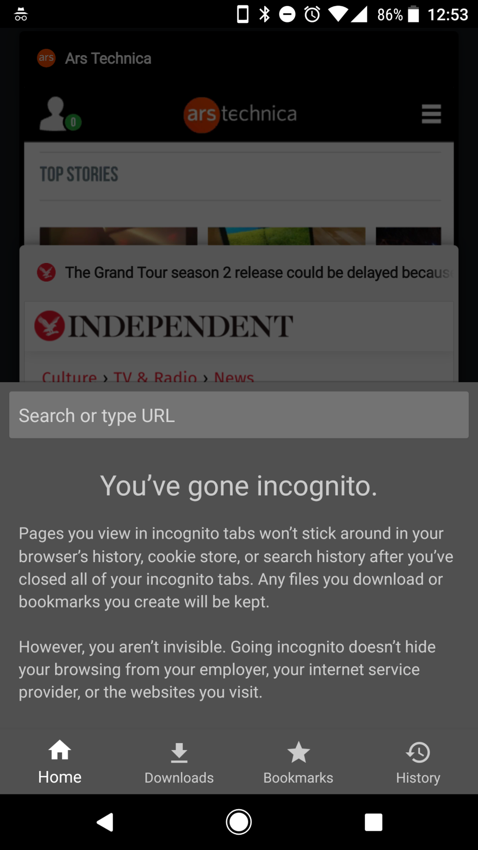 Hands-on with Chrome’s wild new mobile interface - Ars Technica
