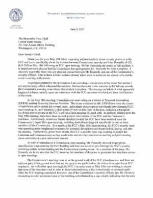 Pai letter to Udall | Ars Technica