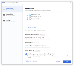 Google’s new “Backup and Sync” app lets you back up your desktop to ...