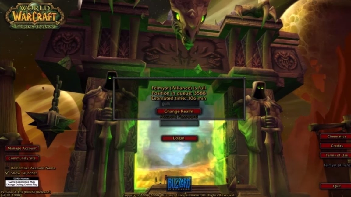 Blizzard shuts down “legacy” WoW fan server hours after it goes up ...
