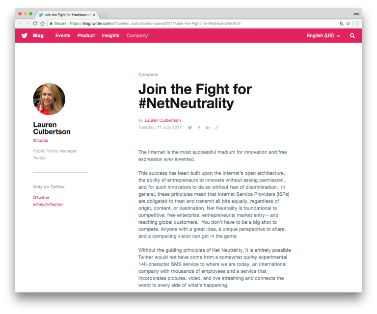 How Facebook, Google, Netflix, and others supported net neutrality ...