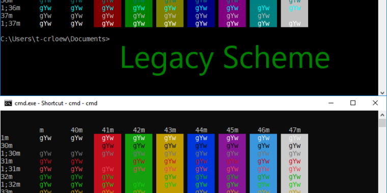 The Windows console is getting a new, easier to read color scheme | Ars ...