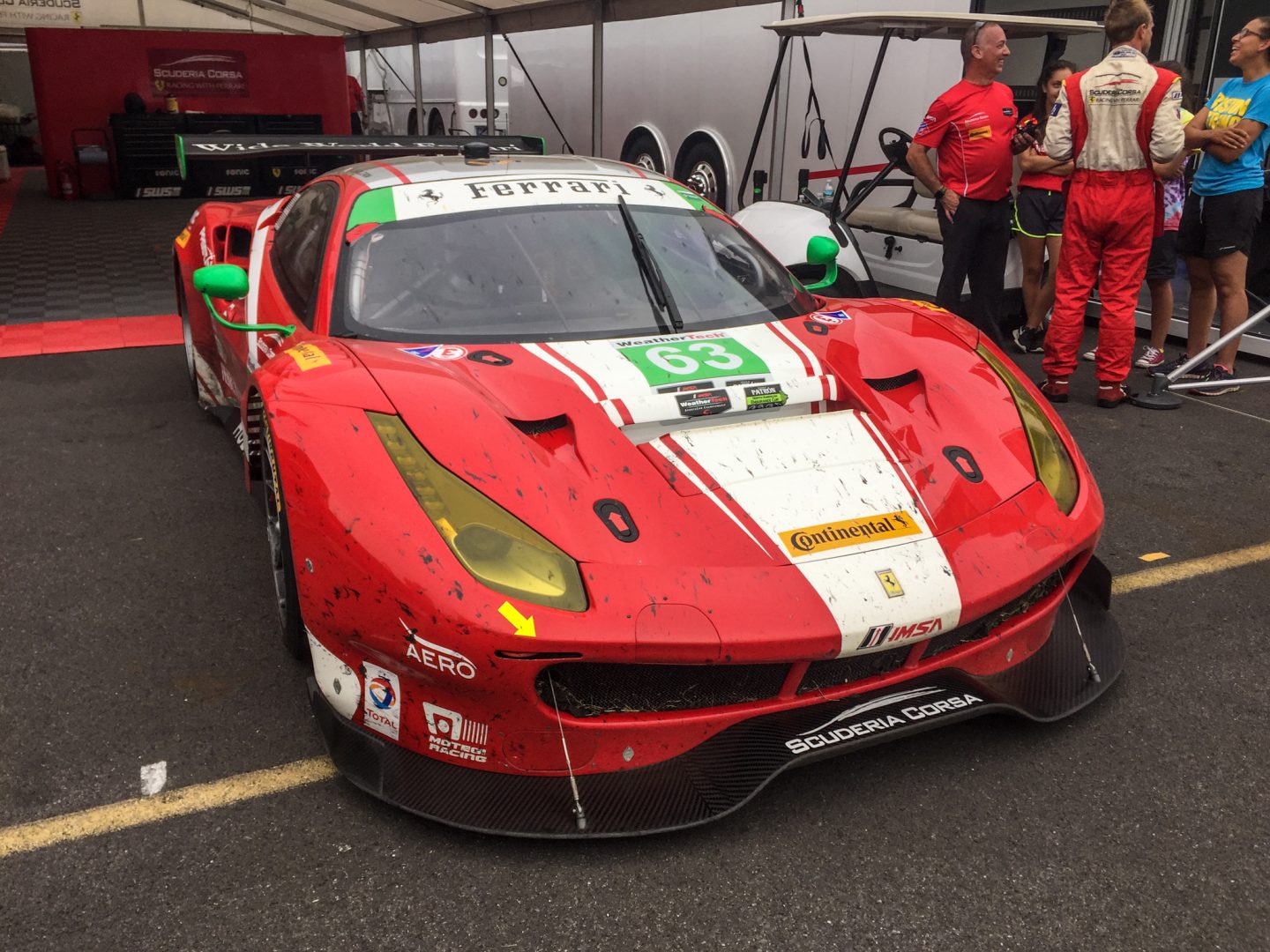 Up close and personal with Scuderia Corsa’s Ferrari 488 GT3 race car ...