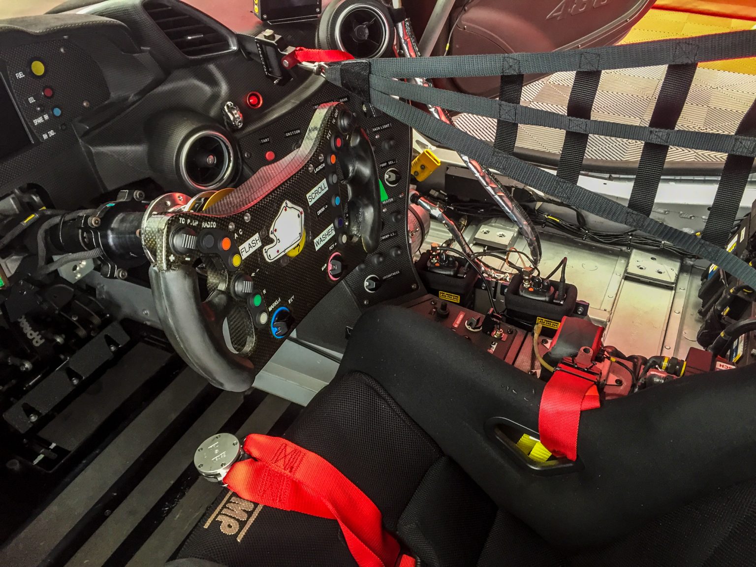 Up close and personal with Scuderia Corsa’s Ferrari 488 GT3 race car ...