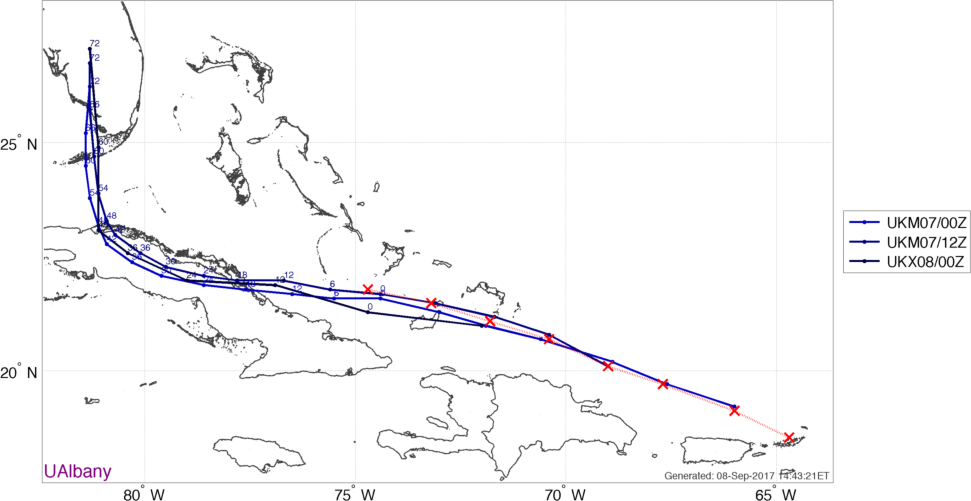 US forecast models have been pretty terrible during Hurricane Irma ...