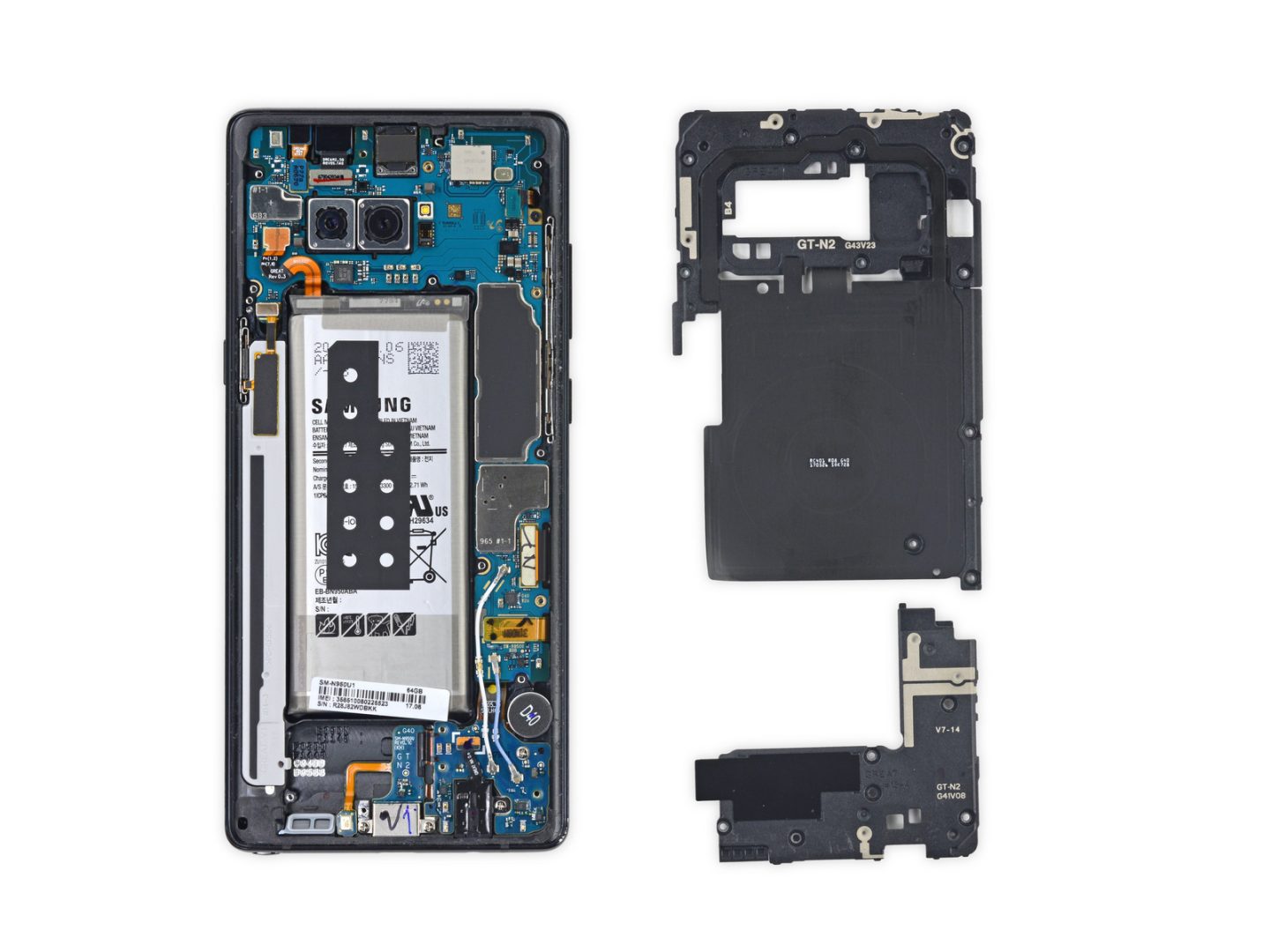 iFixit’s Galaxy Note 8 Teardown finds lots of glue, removable ...