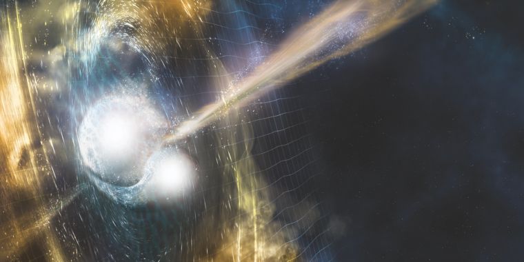 Neutron stars collide, solve major astronomical mysteries | Ars Technica