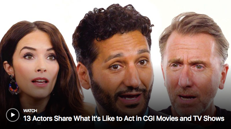 “You feel really stupid and you hope the CGI team makes you look good ...
