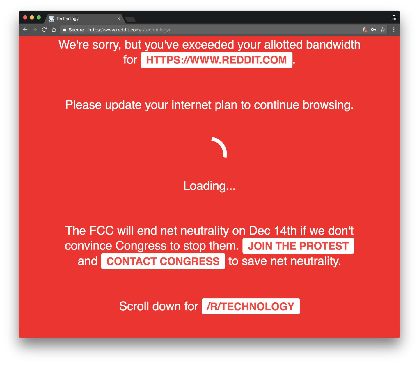 How Reddit and others “broke the Internet” to support net neutrality ...