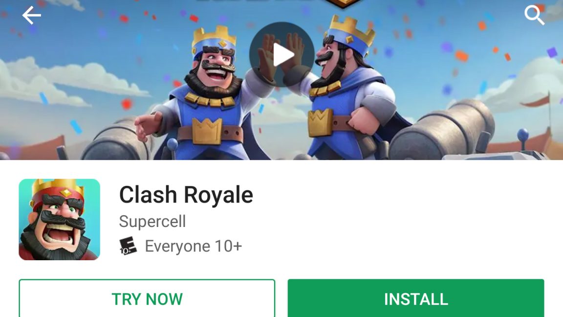 The Play Store gets a “try now” button for games, no install required ...