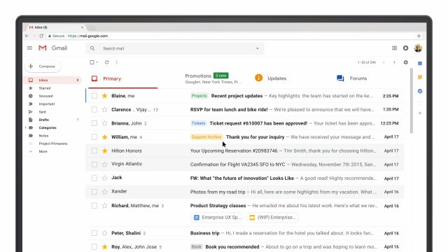 Gmail.com gets its biggest upgrade since 2011 with today’s redesign ...