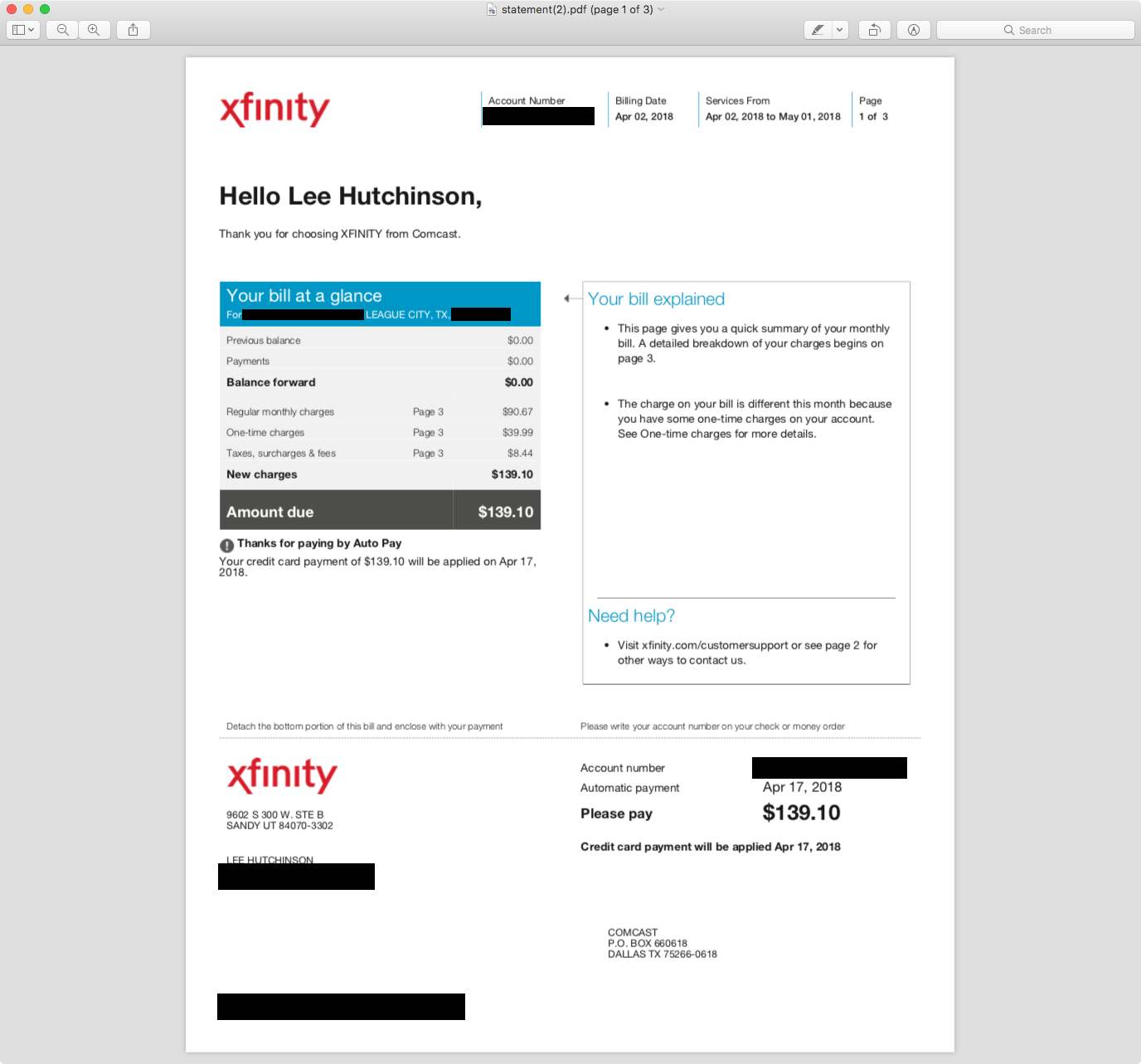 Comcast charges $90 install fee at homes that already have Comcast ...