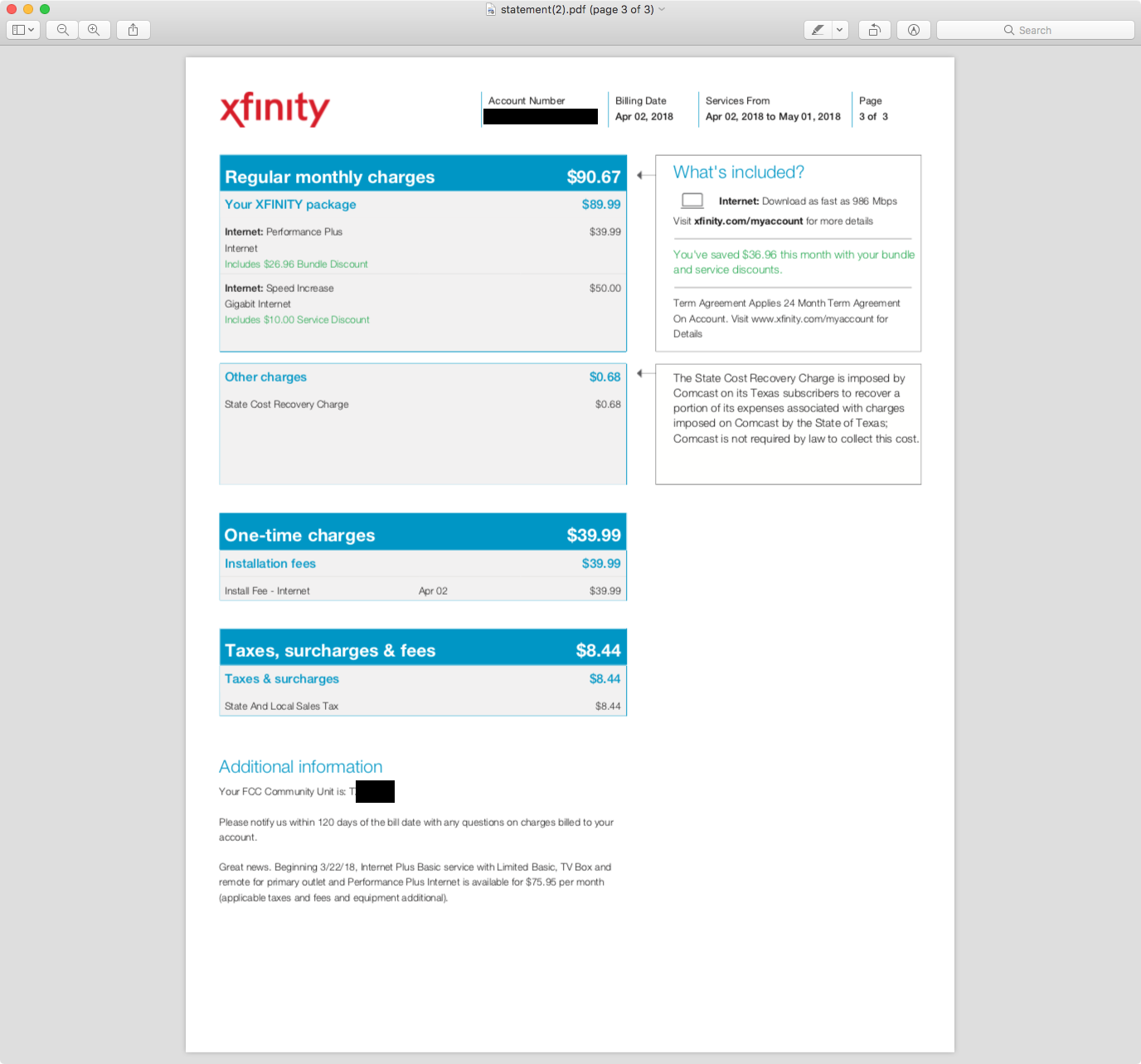Comcast charges $90 install fee at homes that already have Comcast ...