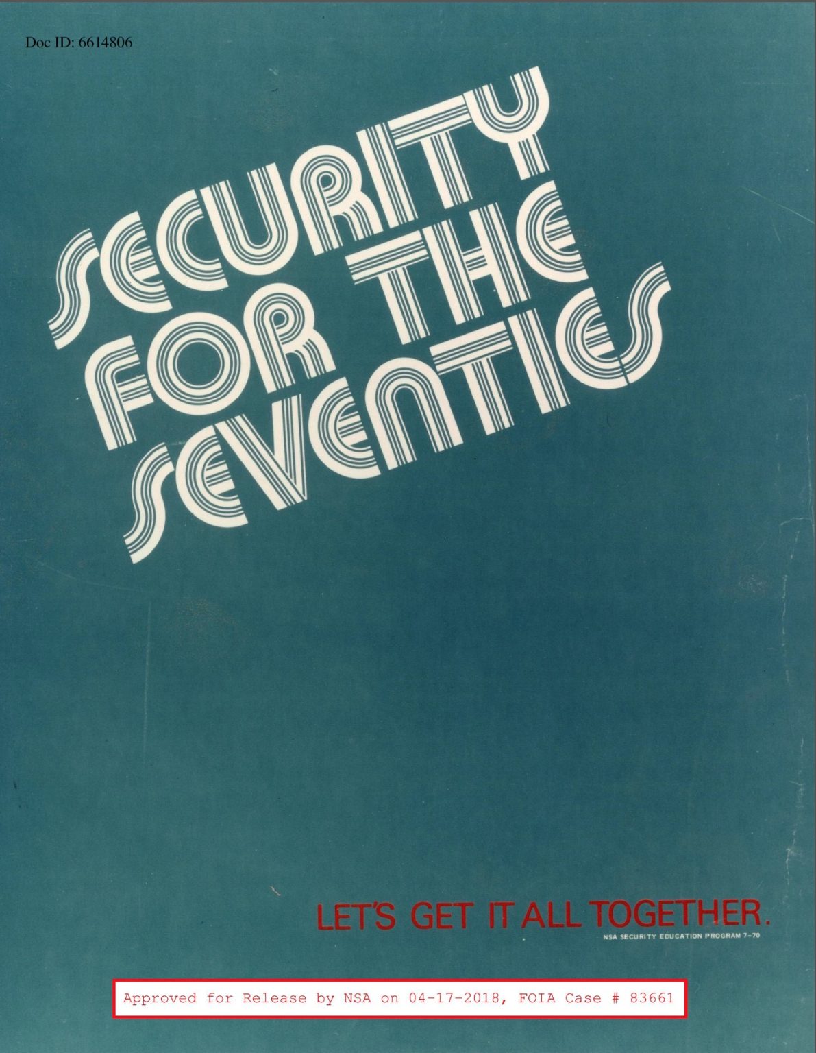 Security Alert: NSA security education posters from the Cold War - Ars ...