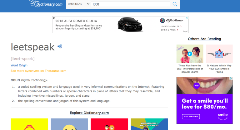 By defining “l33t” and “Thanks Obama,” Dictionary.com became the Web’s ...