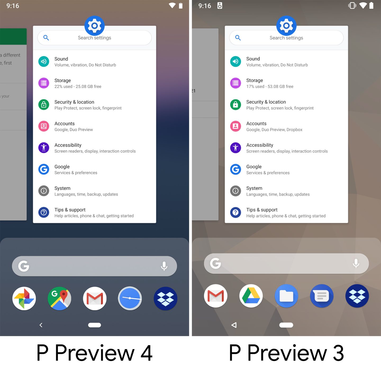 Android P Preview 4 tweaks gesture navigation, revamps system icons ...