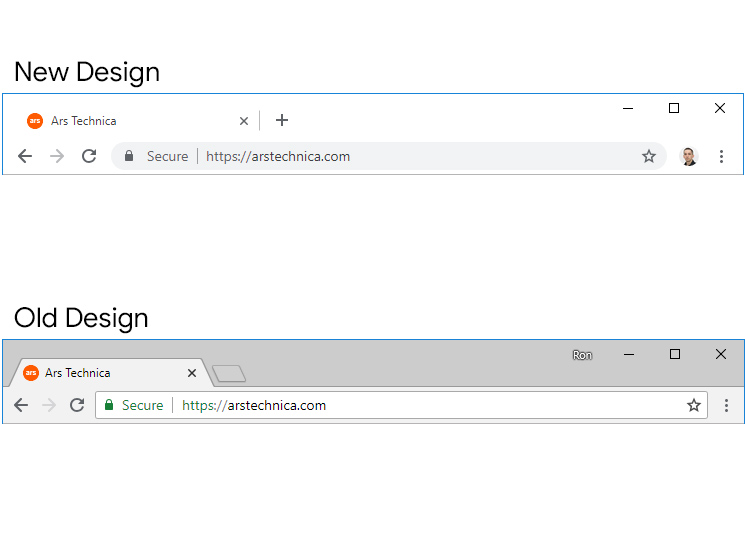 A look at Chrome’s new tab design - Ars Technica