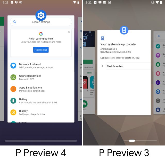 Android P Preview 4 tweaks gesture navigation, revamps system icons ...