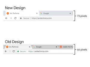 A look at Chrome’s new tab design - Ars Technica