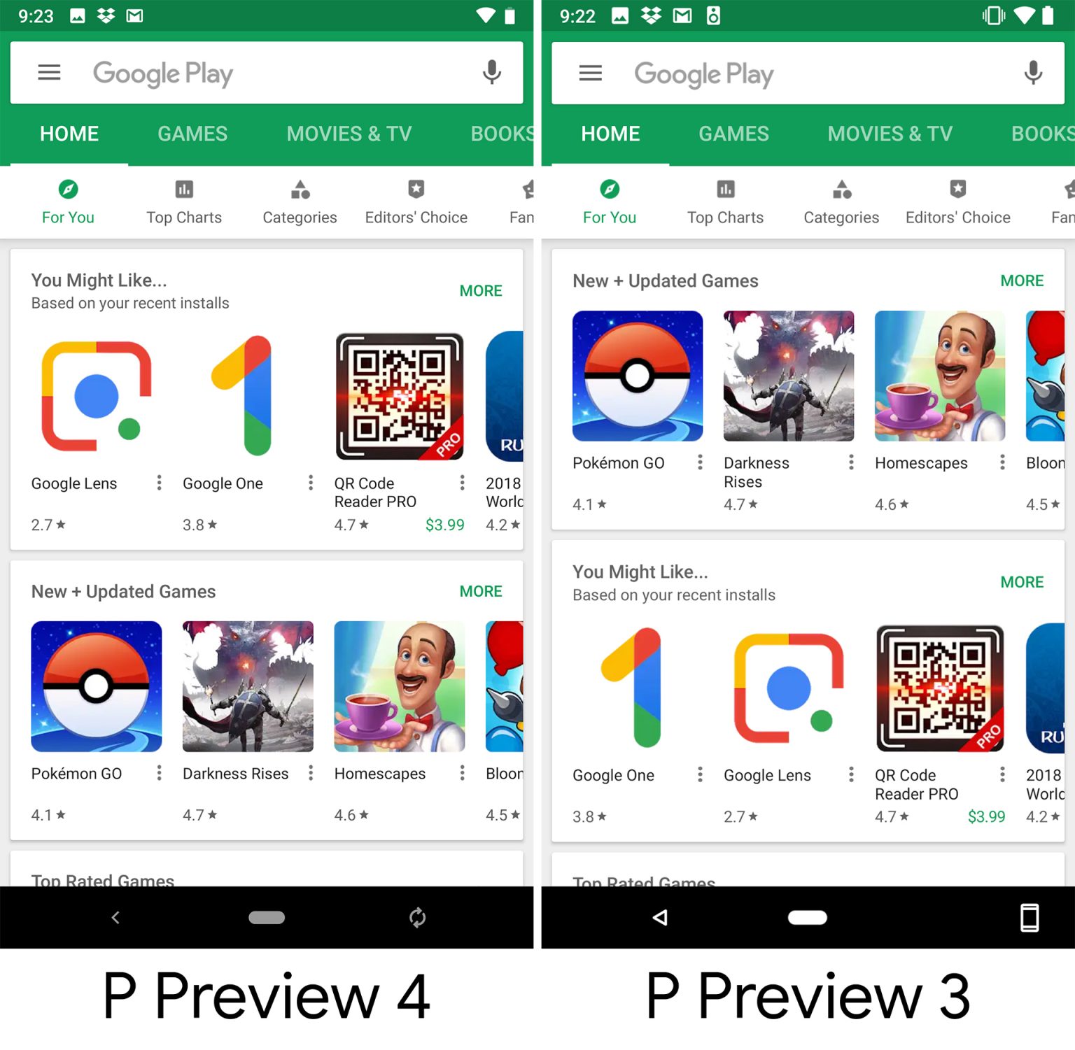 Android P Preview 4 tweaks gesture navigation, revamps system icons ...