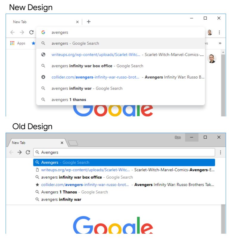 A look at Chrome’s new tab design - Ars Technica