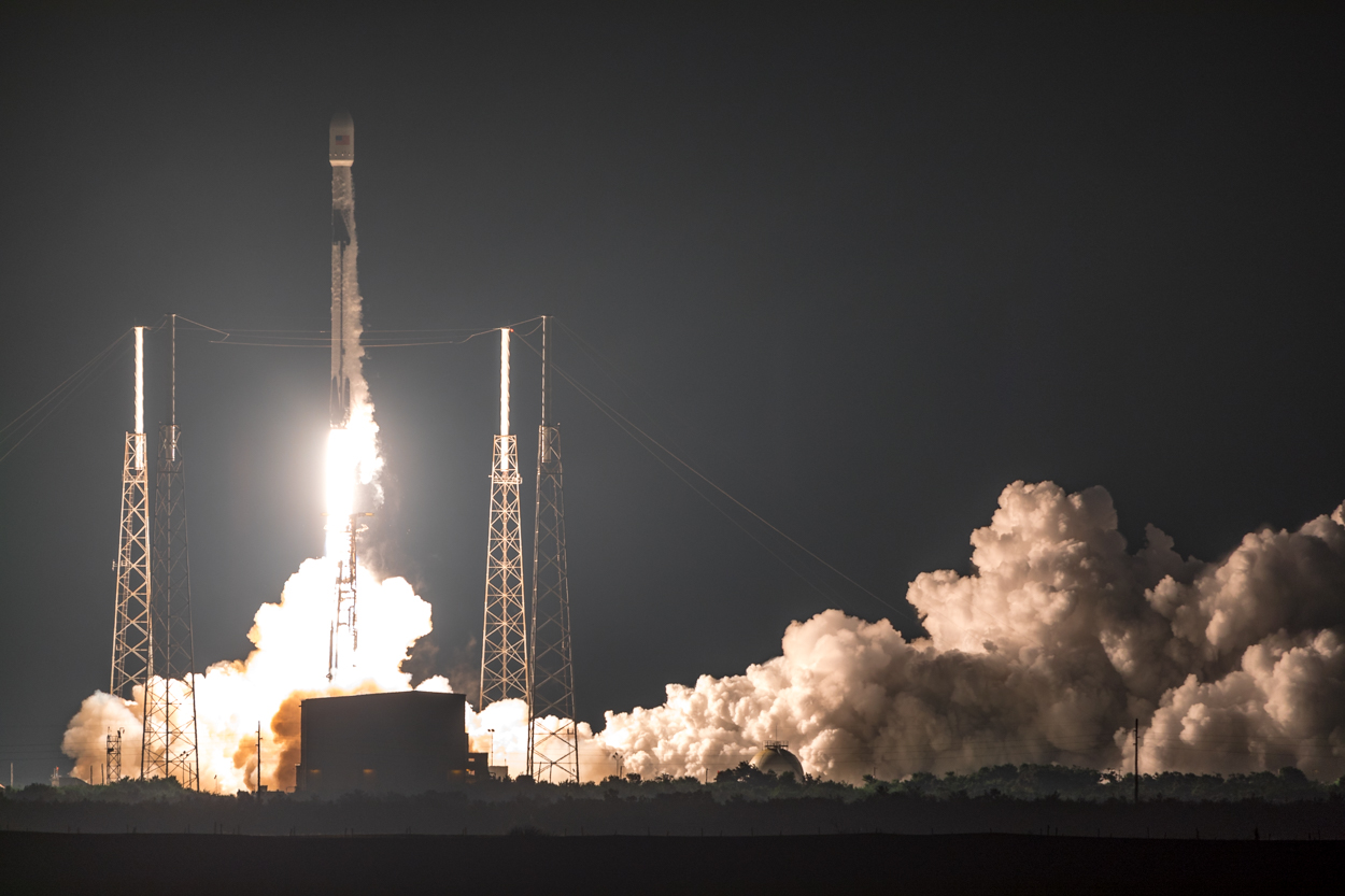 Now witness the firepower of this fully operational Falcon 9 rocket ...