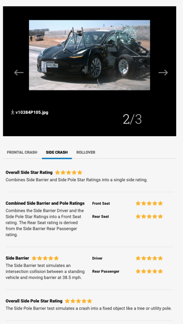 Tesla Model 3 earns five-star NHTSA crash rating - Ars Technica