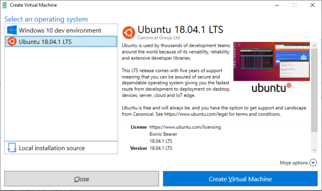 Running Ubuntu VMs on Windows just got a whole lot more streamlined - Ars Technica