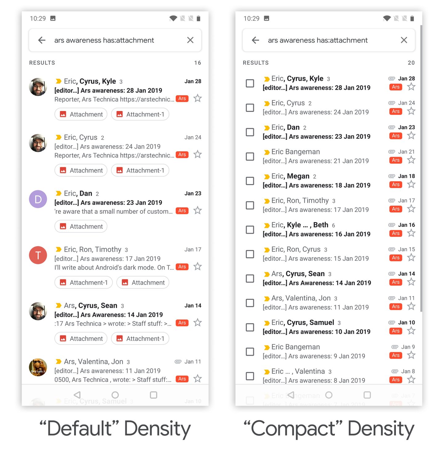 Hands-on with the new Gmail for Android (and iOS) - Ars Technica
