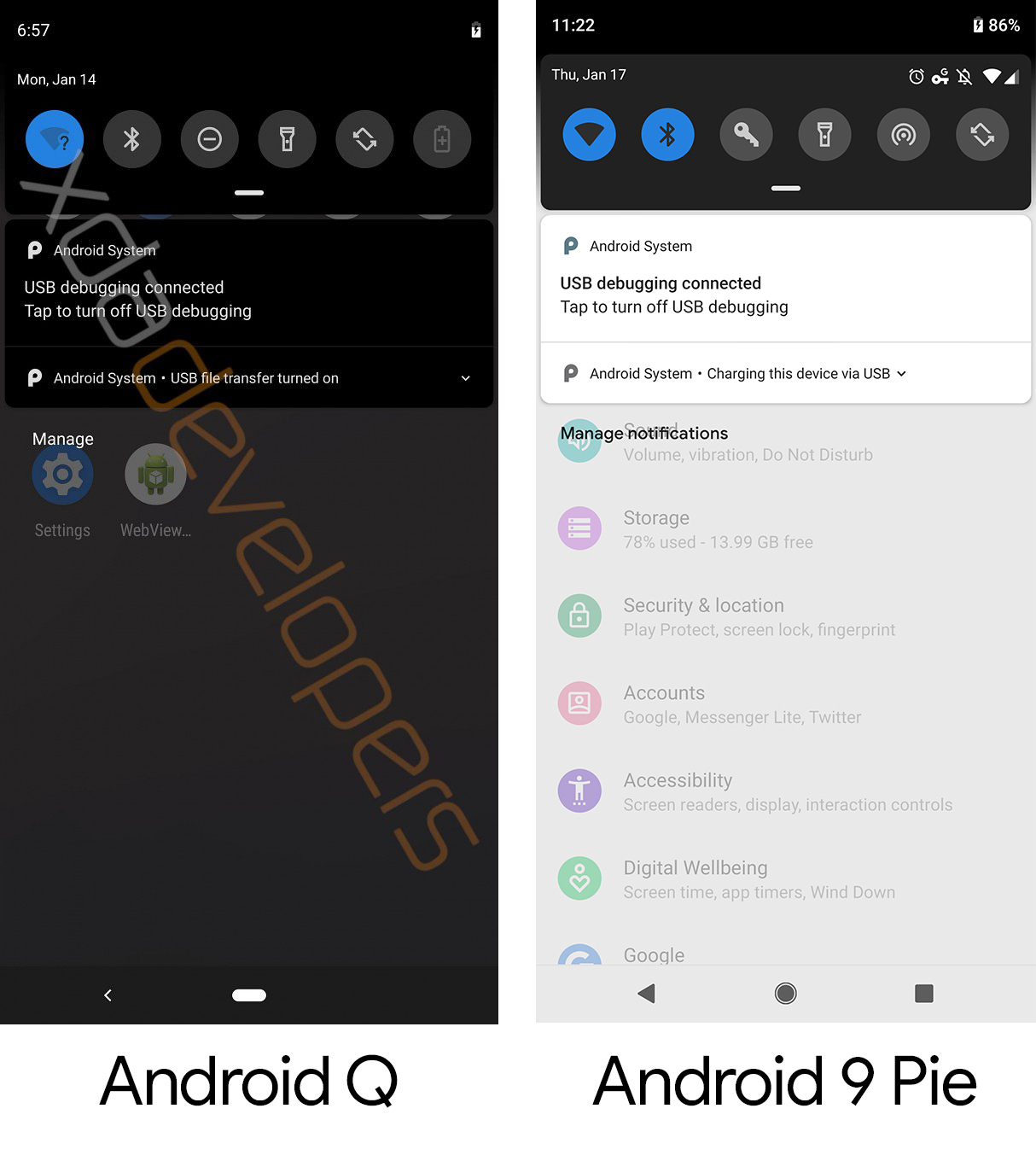 Leaked Android Q build shows off dark mode, improved privacy controls ...