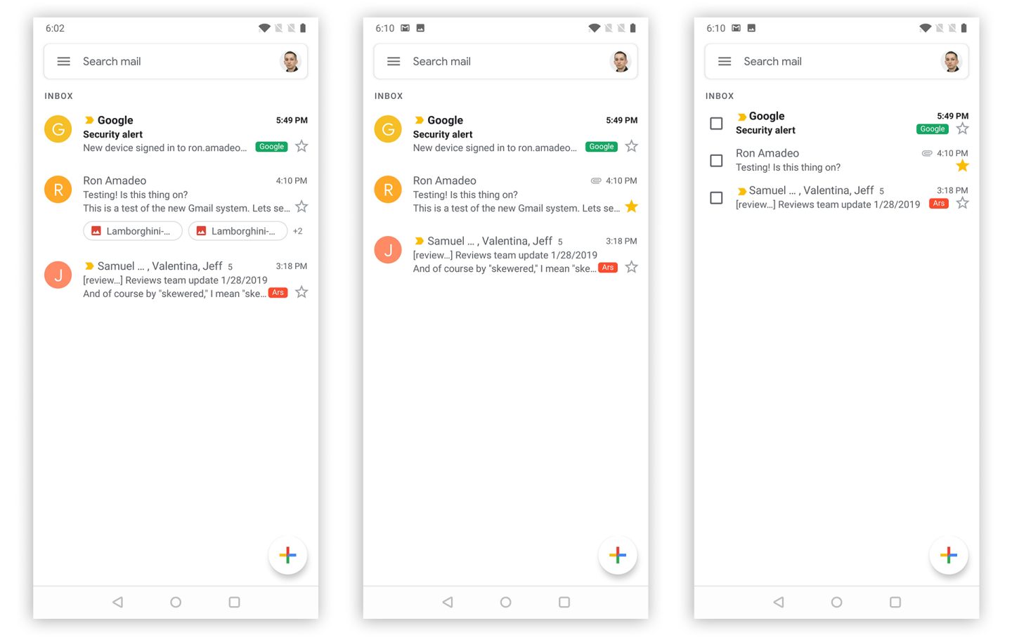 Hands-on with the new Gmail for Android (and iOS) - Ars Technica