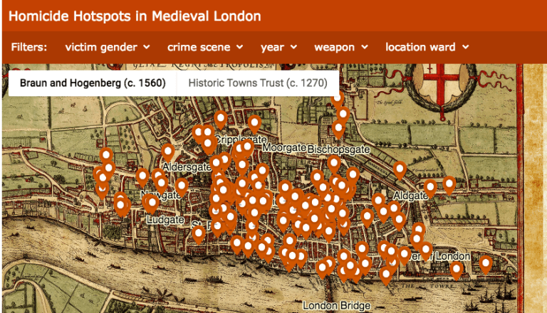 Lose yourself in this highly addictive “murder map” of medieval London ...