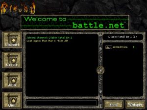 Screenshot from latest version of Diablo 1.