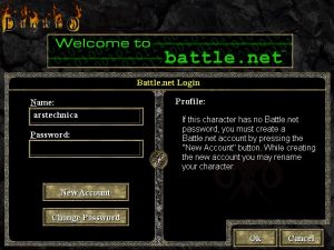 Screenshot from latest version of Diablo 1.